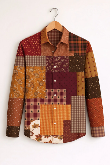 Heritage Patchwork Shirt – Multicolor – TokyoMen
