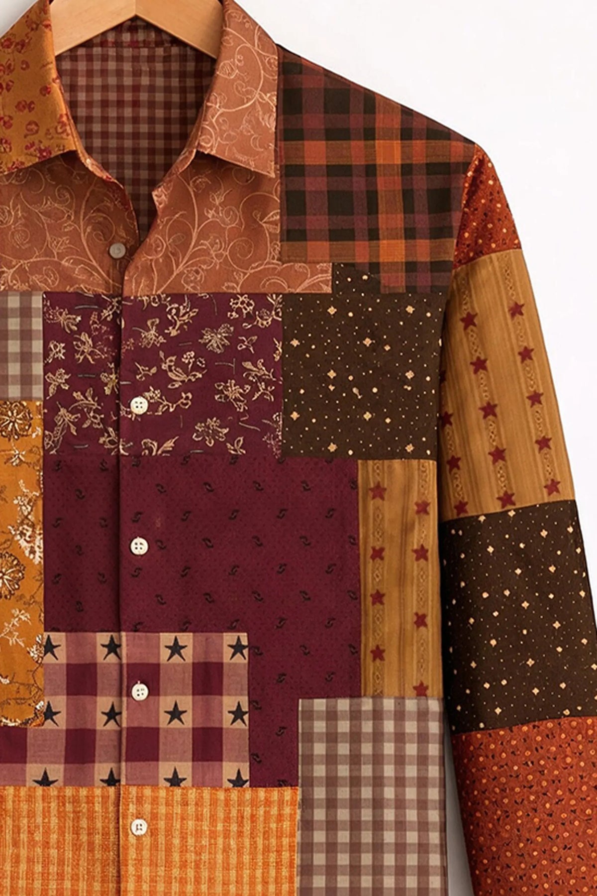 Heritage Patchwork Shirt – Multicolor – TokyoMen